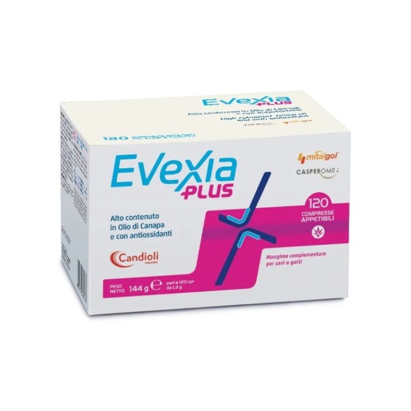 EVEXIA PLUS (120 cpr) - Antinfiammatorio e ricostituente per cani e gatti - Billo Billo